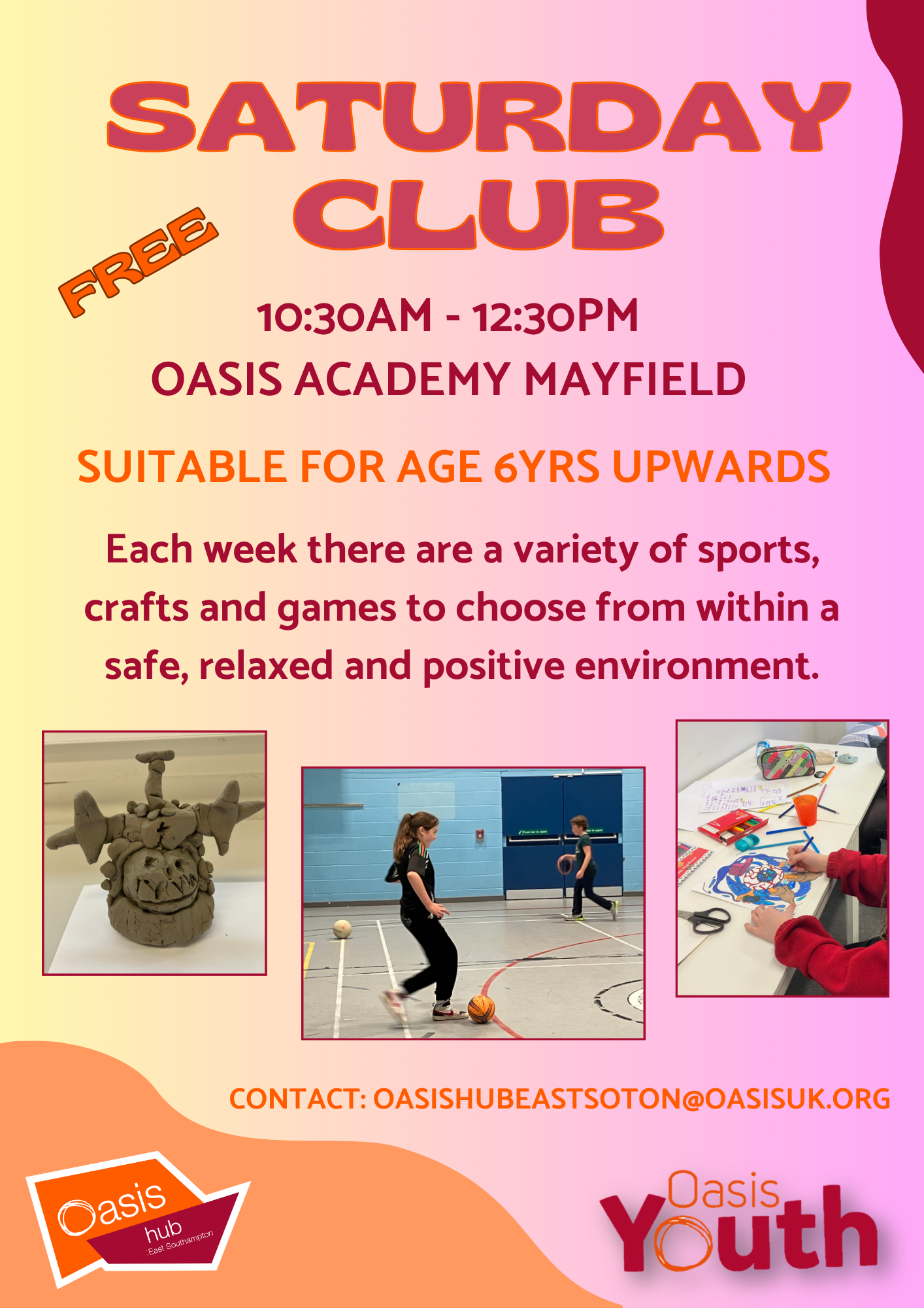 Saturday Club - Oasis Hub: East Southampton