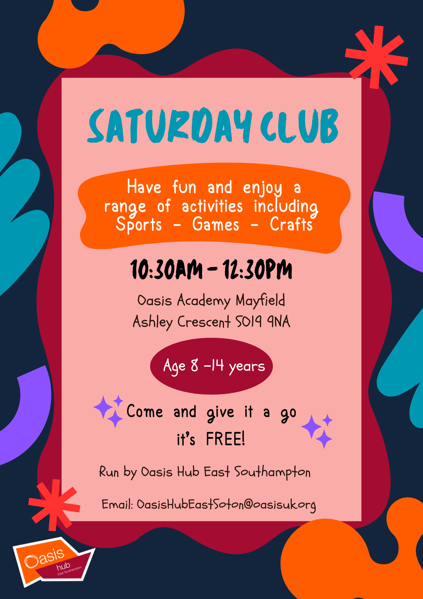 Saturday Club - Oasis Hub: East Southampton